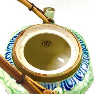 Accents | Vintage Japanese Tea Set Green Ceramic Tea Pot Cup | Poshmark